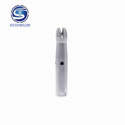 China Custom CNC High Precision Stainless Steel Slotted Locating Pin with Anti-Loosening Design for sale