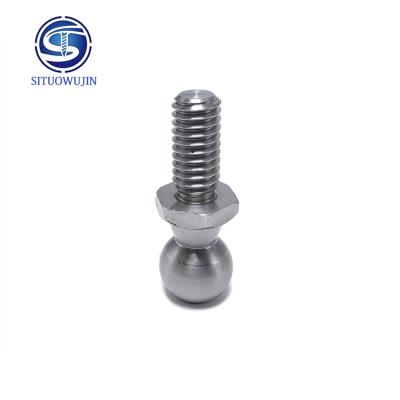 China High Corrosion Resistance Ball Head Hex Screw with High Precision CNC Machining and Customized Non-Standard Sizes for sale