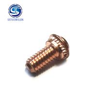 China Custom 1/4-20 UNC Copper Screw with High Corrosion Resistance and Customized Length CNC Machined Bolt for sale