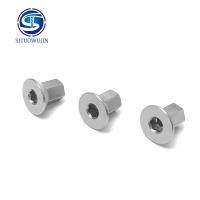 China Custom SUS304 Stainless Steel CNC Machined Countersunk Hexagon Socket Rivet Non-Standard Special-Shaped Fastener for sale