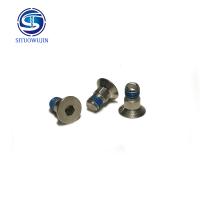China Cross Countersunk Lock Screw with Anti-Loosing & Anti-Slip Coating and Standard Phillips Countersunk Head for Vibration Proof Fastening for sale