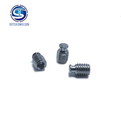 China 304 Stainless Steel Hex Socket Set Screw with Headless Design and Precision Full Thread for Machinery Shaft Locking for sale