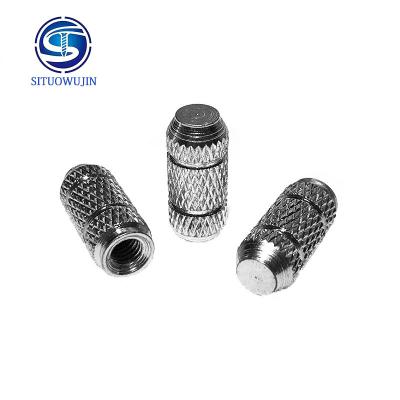 China Stainless Steel Blind Hole Insert Nut with Pineapple Knurl Pattern and Closed Blind Hole Design for Plastic Housing for sale
