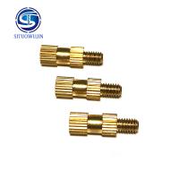 China High Corrosion Resistance Copper Column Screw with Anti-Rotation Knurled Design and Precision Thread Processing for PCB Board Support for sale