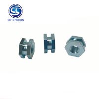 China Carbon Steel Hex Injection Molded Insert Nut with Knurled Anti-Rotation Structure and Precision Thread for Plastic Housing for sale