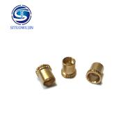 China Brass Knurled Cap with Anti-slip Knurled Design High-Purity Brass Material Precision CNC Turning for Secure Fastening for sale