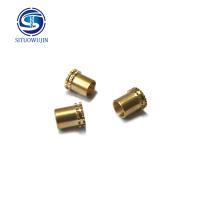 China Brass Knurled Cap with Anti-slip Knurled Design High-Purity Brass Material Precision CNC Turning for Secure Fastening for sale