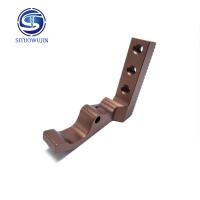 China Aluminum Alloy Anodized CNC Machined Bent Bracket and Curved Support Arm for Industrial Automation Equipment for sale