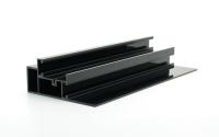 China PVC Rigid Profile Glossy Black ABS PP Pet Nylon Extrusion Plastic for sale