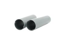 China Electrical Insulation Customized Color PVC Plastic Pipe Grey ODM PVC Tubing Profiles for sale