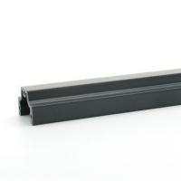 China Flexible High Gloss PE Profile Black Furniture U Channel Extruded Plastic Profiles Plastic Customized for sale