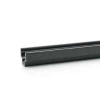 China Flexible High Gloss PE Profile Black Furniture U Channel Extruded Plastic Profiles Plastic Customized for sale