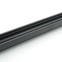 China Flexible High Gloss PE Profile Black Furniture U Channel Extruded Plastic Profiles Plastic Customized for sale