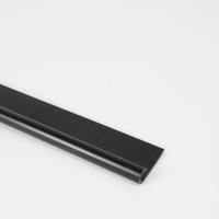 China Flexible High Gloss PE Profile Black Furniture U Channel Extruded Plastic Profiles Plastic Customized for sale