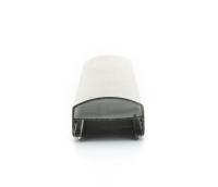 China Black Custom Square PVC Profile Strip For Transportation Plastic Profiles Customized for sale