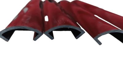 China Orange PVC ABS Plastic U Channel Extrusion Profile for sale