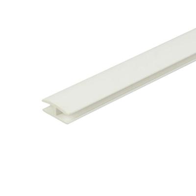 China Custom PVC Plastic H furniture Edge Banding Profile H Shaped Channel Profile for Glass for sale