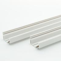 China 16 X 16 PVC Trunking Cable Channel Sticker Adhesive PC PE Co Extrusion Plastic Profile Customized for sale