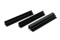 China PVC Plastic Profile Black Geometric Profile Fish Tank Accessories Customized for sale