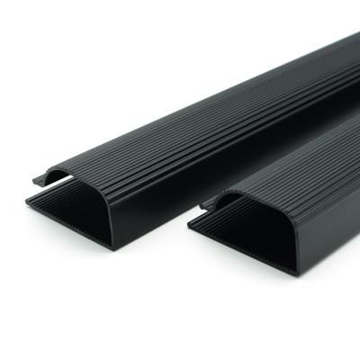 China Rigid PVC Wire Management Channel Profile Plastic Customized for sale