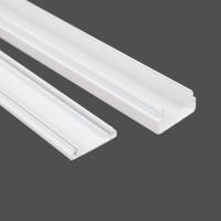 China Customized PVC Plastic Extrusion Channel Profiles White for sale