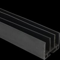 China Wide Colorful PVC Profile for Industrial Environments Black for sale