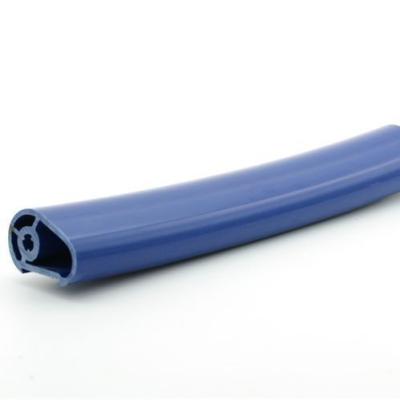 China Black Customizable Wide PVC Profile for Industrial Use for sale