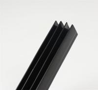 China Flexible Wide PVC Profile for Industrial Settings Black Plastic  Profiles Customized for sale