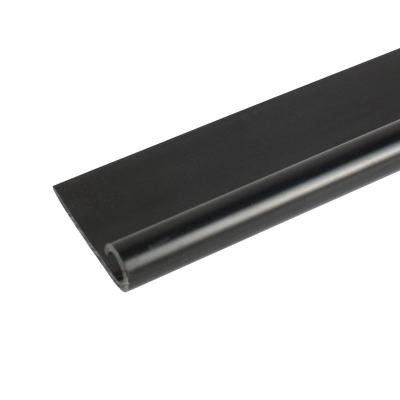 China Customizable Wide PVC Profile for Industrial Settings Black Plastic Customized for sale
