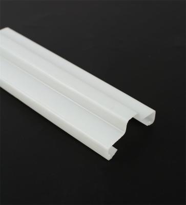 China PC Pipe UV Protected Plastic Trim Strip Profiles Customized for sale
