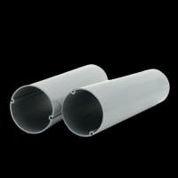 China Colorful Soft PVC Pipe Protector Cover Grey Plastic Profiles Customized for sale