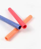 China Customizable Industrial Customizable Fluorescent Tube Guard Red Blue PVC Tube Guard Plastic Profile for sale