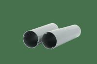 China Customizable Industrial Customizable Fluorescent Tube Guard Red Blue PVC Tube Guard Plastic Profile for sale