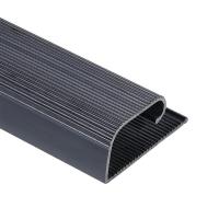 China Wholesale PVC Electronic Wire Cable Pipe Floor Trunking Pipe J Channel PVC Management Plastic Profiles Customized for sale