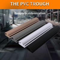 China Custom OEM Raceway Smooth Channel New Design J Channel PVC Raceway Plastic Profiles Customized for sale