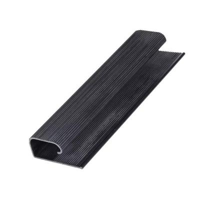 China Wall Mounted Arc Floor Cable Channel PVC Cord Cover Industrial Floor Trunking Extrusion Plastic Profiles Customized for sale