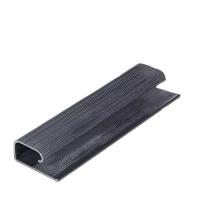 China Wall Mounted Arc Floor Cable Channel PVC Cord Cover Industrial Floor Trunking Extrusion Plastic Profiles Customized for sale