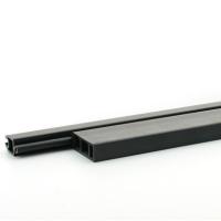 China Corrosion Resistant Customized ABS Profile Black Extrusion Plastic Sliding Profiles Customized for sale