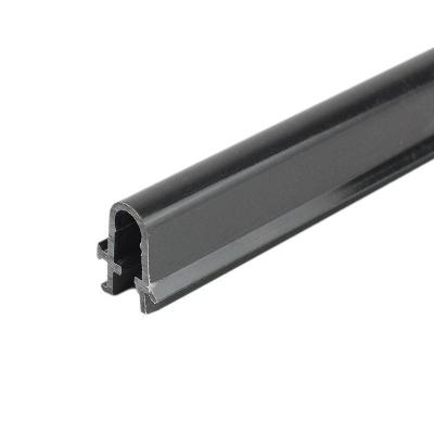 China High Strength Abs Plastic Strips Black Channel PVC Trim Strip Profiles Customized for sale