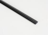 China High Strength Abs Plastic Strips Black Channel PVC Trim Strip Profiles Customized for sale