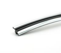 China Aging Resisten Rigid PVC Extrusion Profiles ABS PP Pet Channel Extruded Strips. Plastic Customized for sale