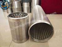 China Slot 0.6mm Stainless Steel 304 Johnson V Wire Screen For Water Well for sale