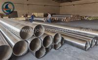 China 406mm Stainless Steel 1.0mm Slot Wedge Screen Filter For 300 Meters Deep Wells for sale
