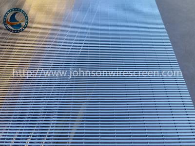 China 2507 Stainless Steel Slotted Wedge Wire Screen Panels For Petroleum Industry for sale