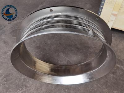 China 523mm Stainless Steel 304 Wedge Wire Mesh Screen For Centrifuges Of Metal Shavings for sale