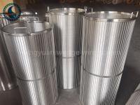 China 490mm Stainless Steel 316l Wedge Wire Filter Screen Basket For Scraper Filters for sale