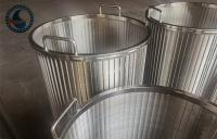 China 490mm Stainless Steel 316l Wedge Wire Filter Screen Basket For Scraper Filters for sale