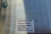 China Stainless Steel 304 Wedge Wire Screen Panels In Grain Industry for sale