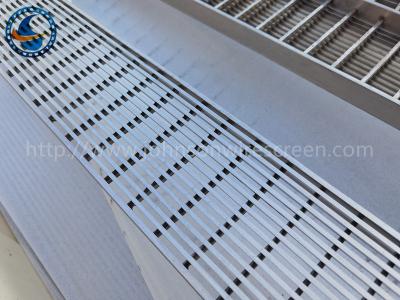 China Ss316l 3.0mm Slot Welded Wedge Wire Screen Flat For Swimming Pool for sale
