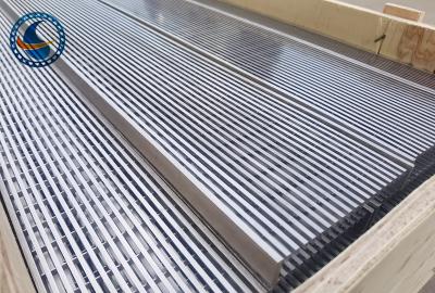 China Straight Grating Wedge Wire Screen Panel Stainless Steel 316l 3mm Slot for sale